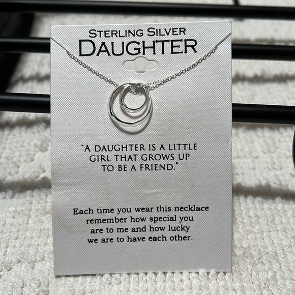 Jewelry | Nwt Sterling Silver Daughter Necklace | Poshmark